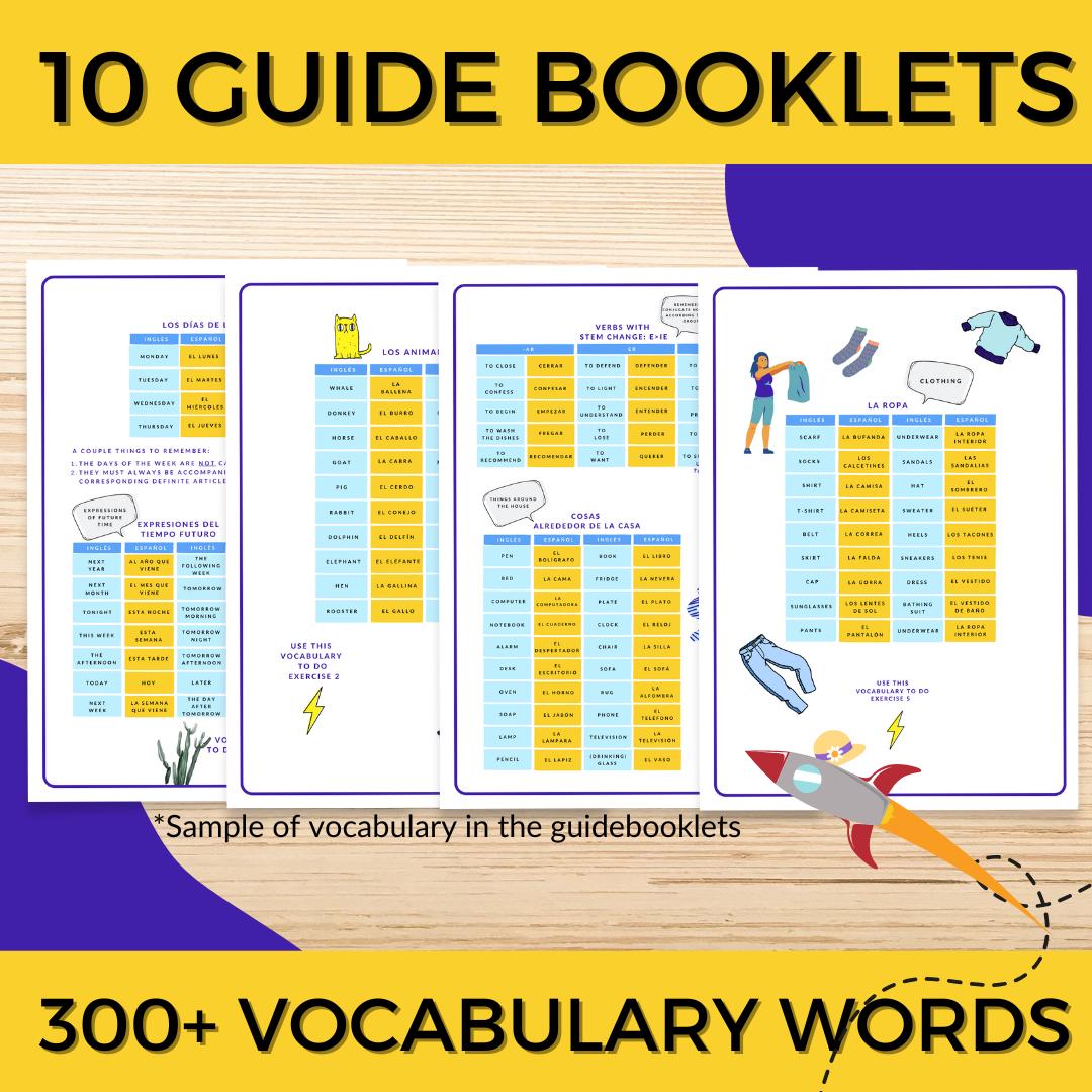 A1 Spanish Grammar Mega Bundle | Complete Guide to Spanish Grammar ...