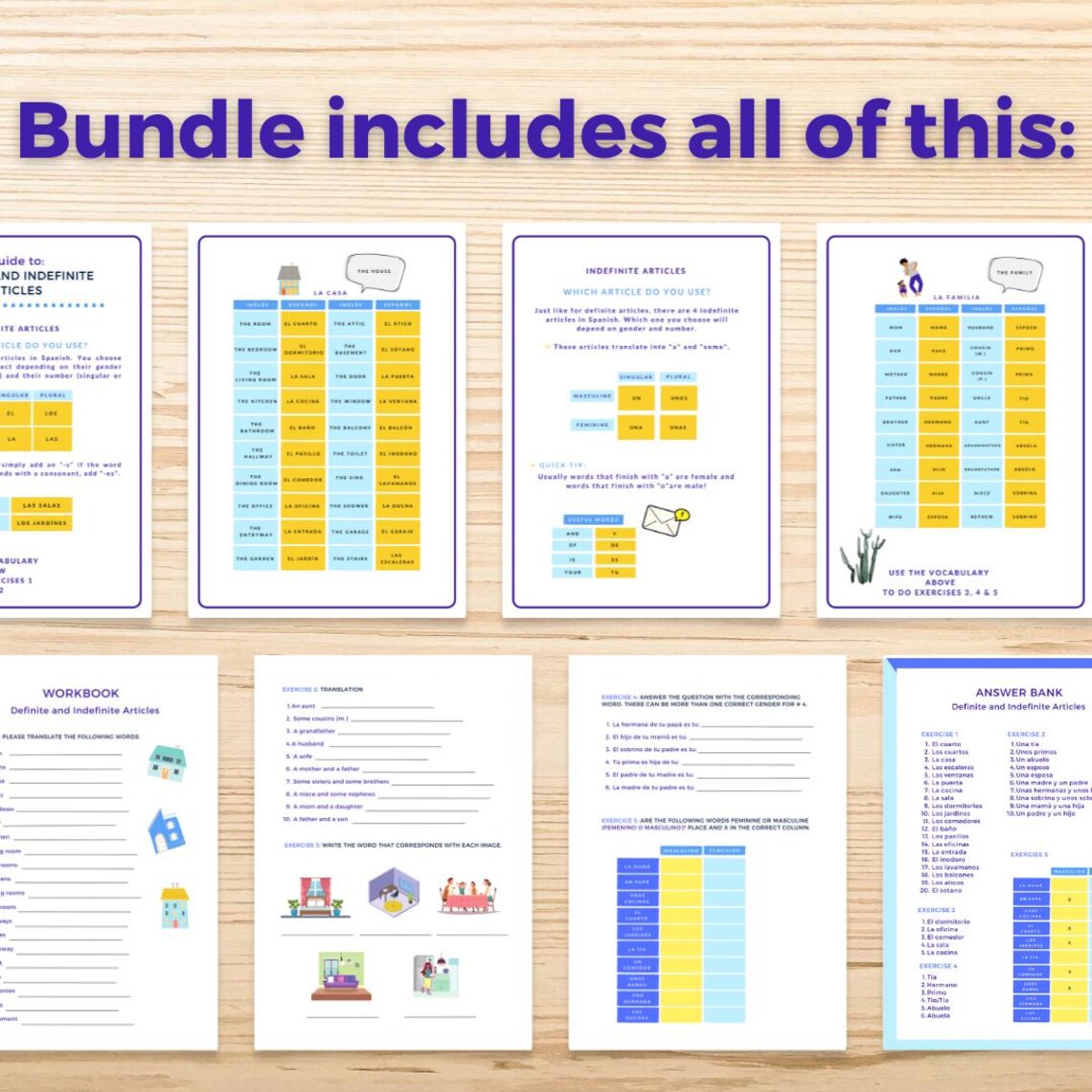 Definite and Indefinite Articles in Spanish | Grammar Practice ...