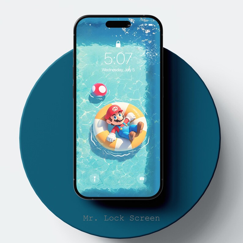 Pool Time Mario Pool Phone Wallpapers | 3D Pool Phone Wallpaper ...