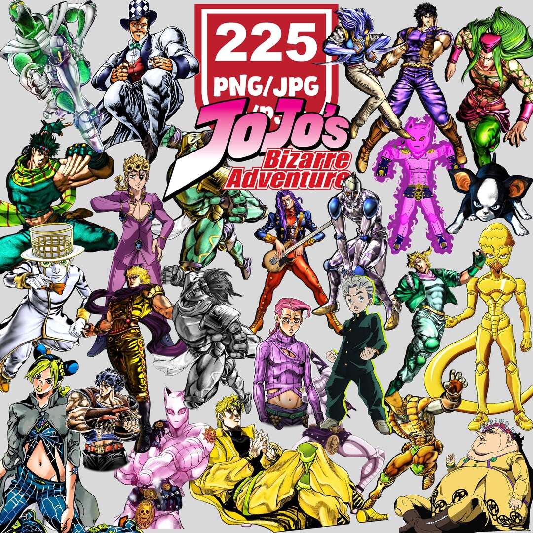 225 Jojo's Bizarre Adventure PNG Bundle, High Quality Jonathan Joestar ...