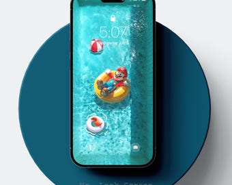 Pool Time Mario Pool Phone Wallpapers | 3D Pool Phone Wallpaper ...