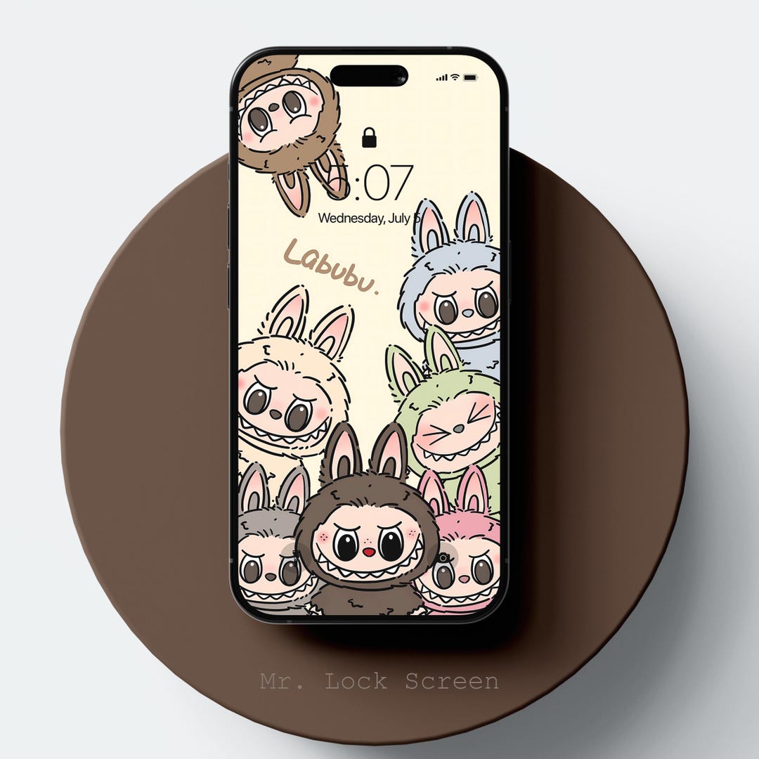 Labubu and Friends Phone Lockscreen, the Monsters iPhone Android Phone ...
