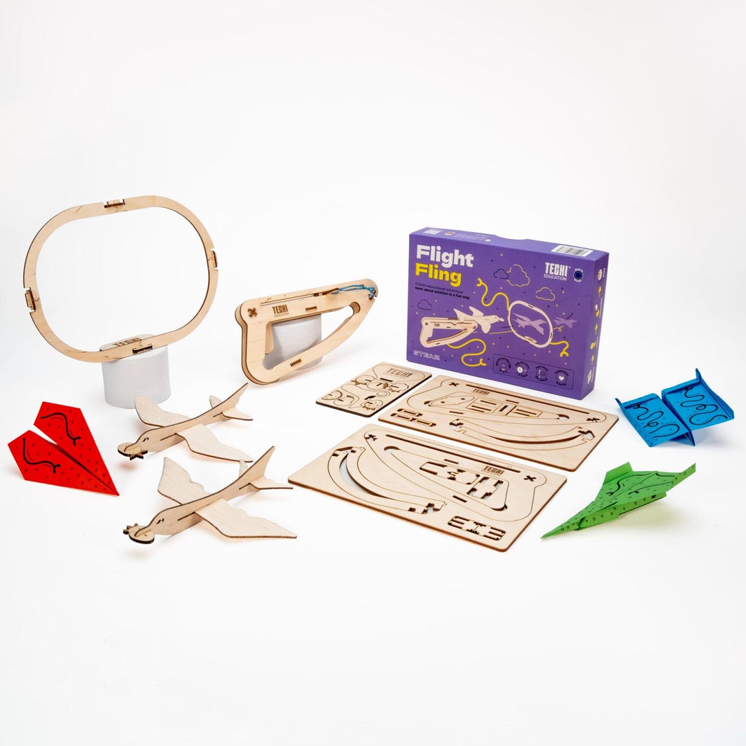 DIY Educational Kit Flight Fling, Educational STEM Toy for Kids, Learn ...