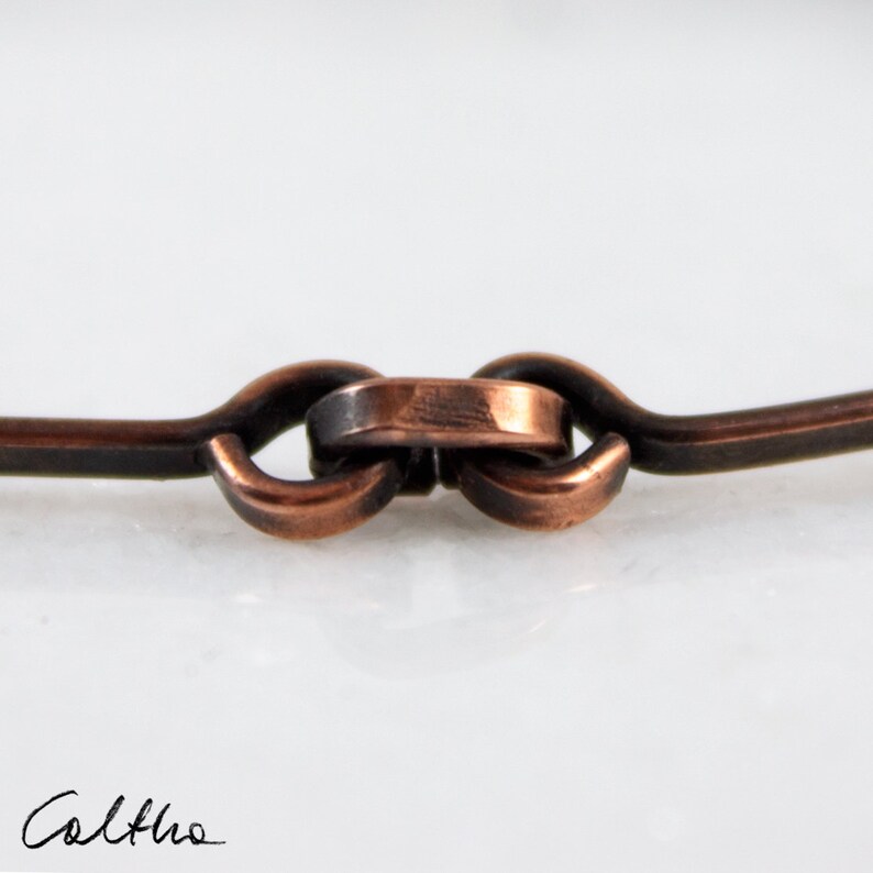 Chain Minimalist Copper Bracelet Solid Copper Chain - Etsy
