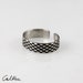 Fish Scale Simple Unisex Silver Ring Adjustable Sterling - Etsy