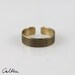 Canvas Unisex Brass Ring Adjustable Gold Colored Ring for - Etsy