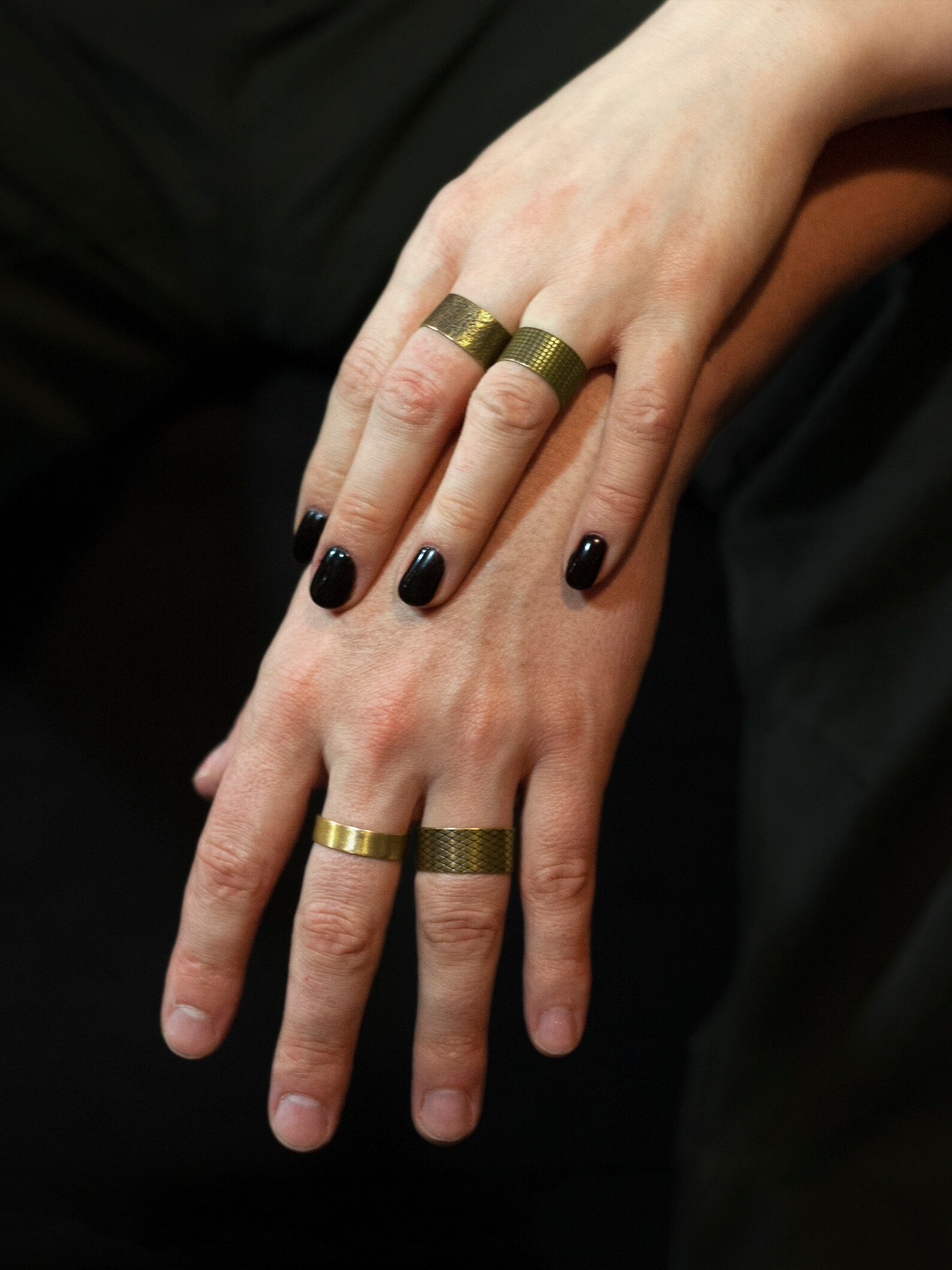 Canvas Unisex Brass Ring Adjustable Gold Colored Ring for - Etsy