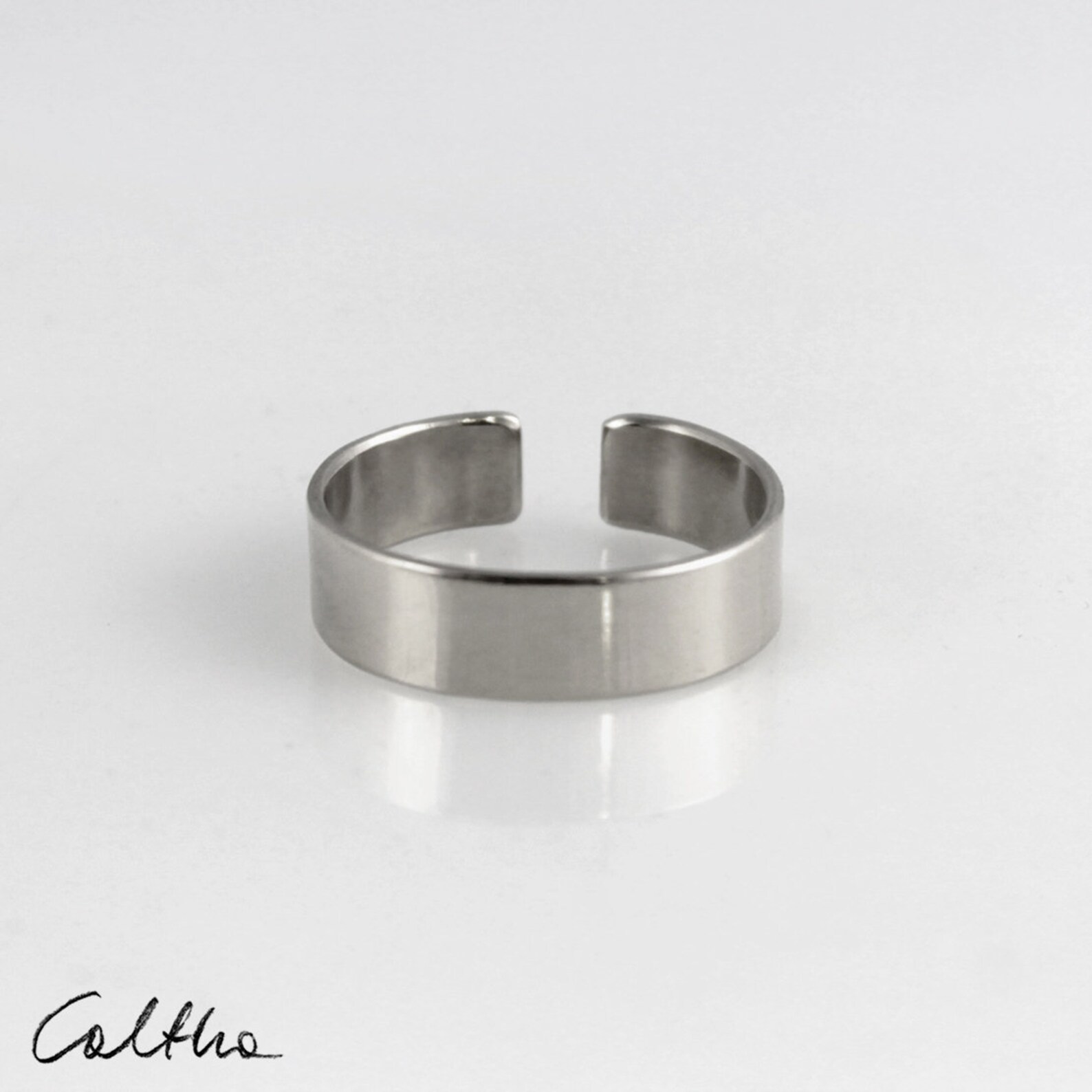 Plain Simple Unisex Silver Ring Adjustable Sterling Silver - Etsy
