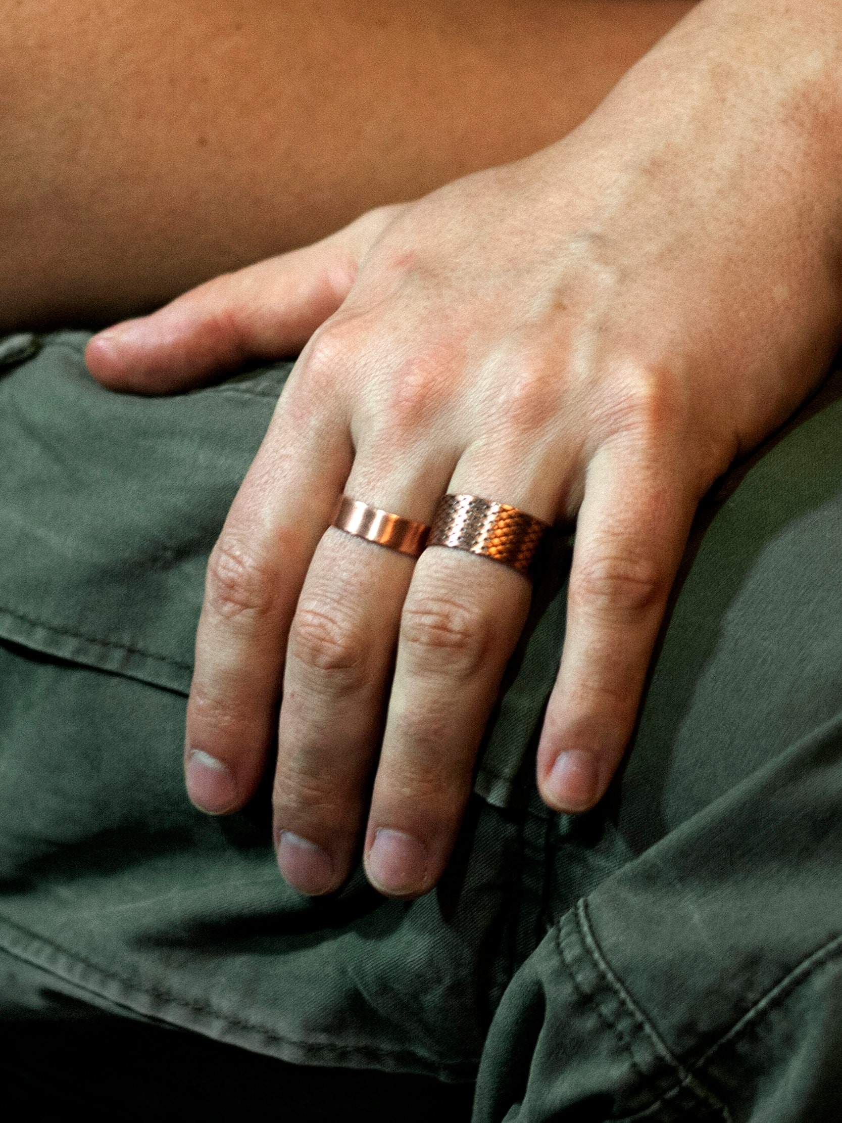 Fish Scale Unisex Copper Ring Adjustable Metal Ring for Man - Etsy
