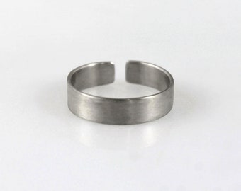Matte Silver Ring - Etsy