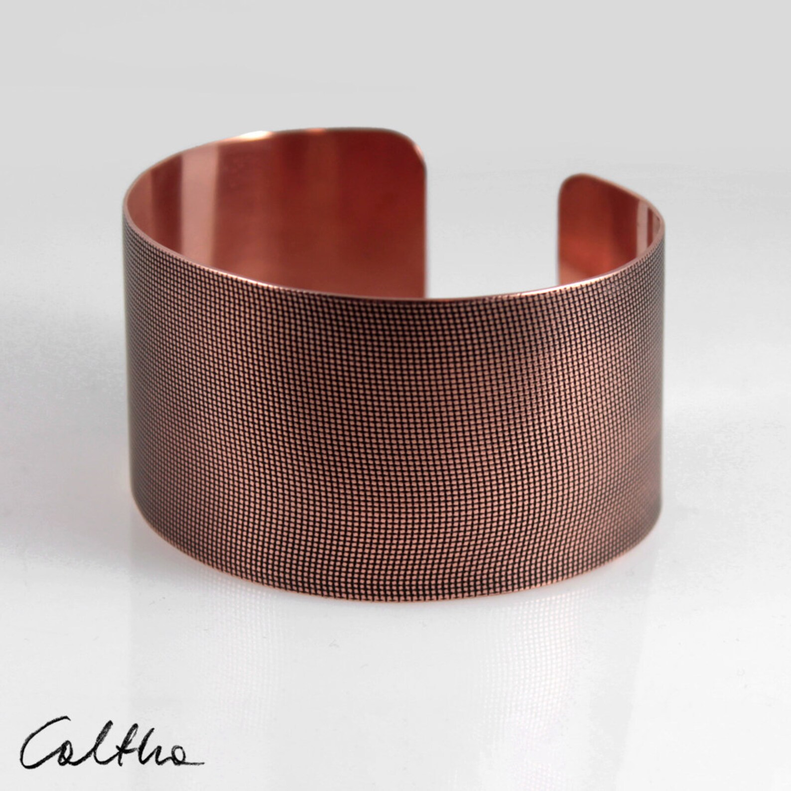 Canvas Big Unisex Copper Bracelet Adjustable Bangle for Man - Etsy