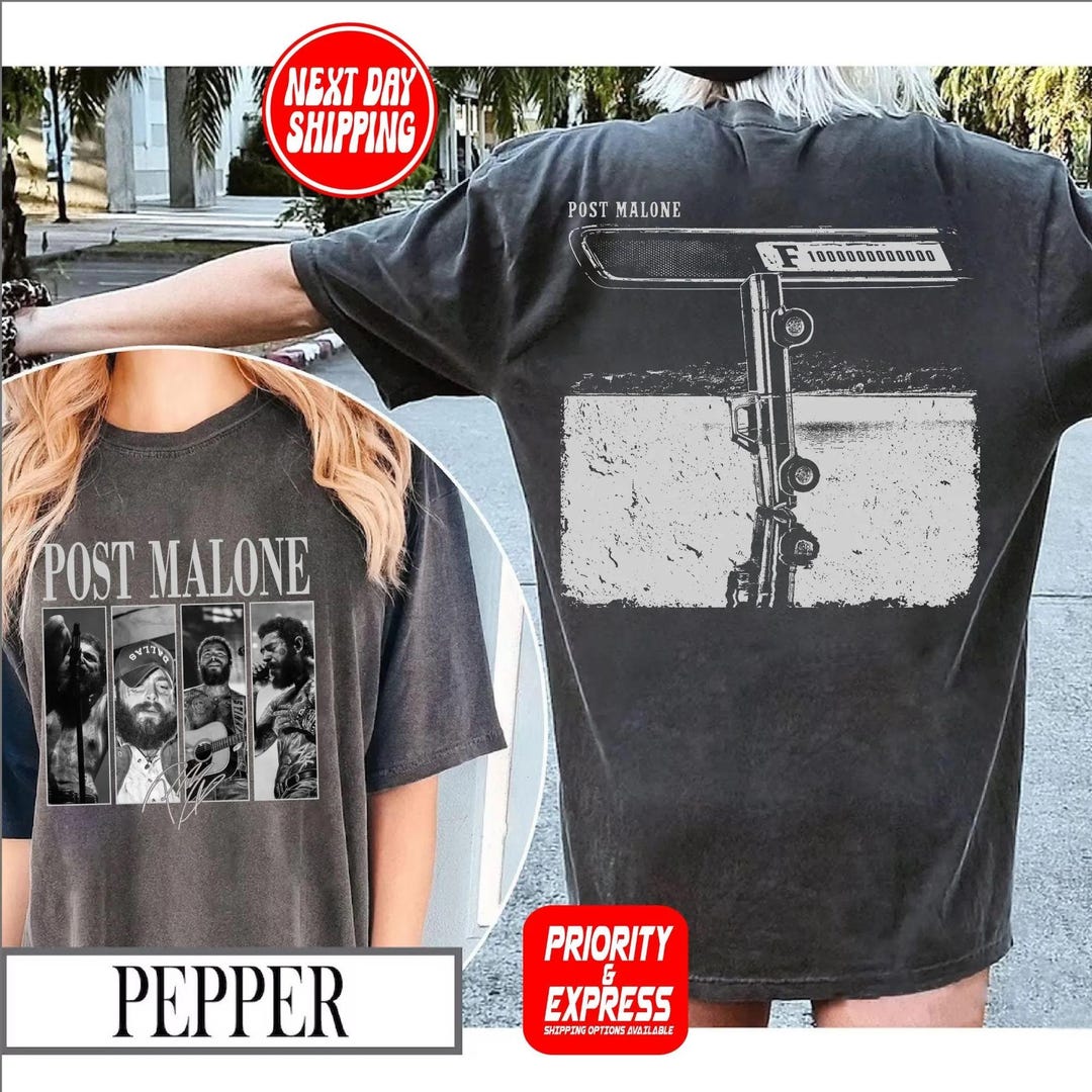 Comfort Colors Vintage Post Malone Shirt, Malone Rap Music Shirt, F1 ...
