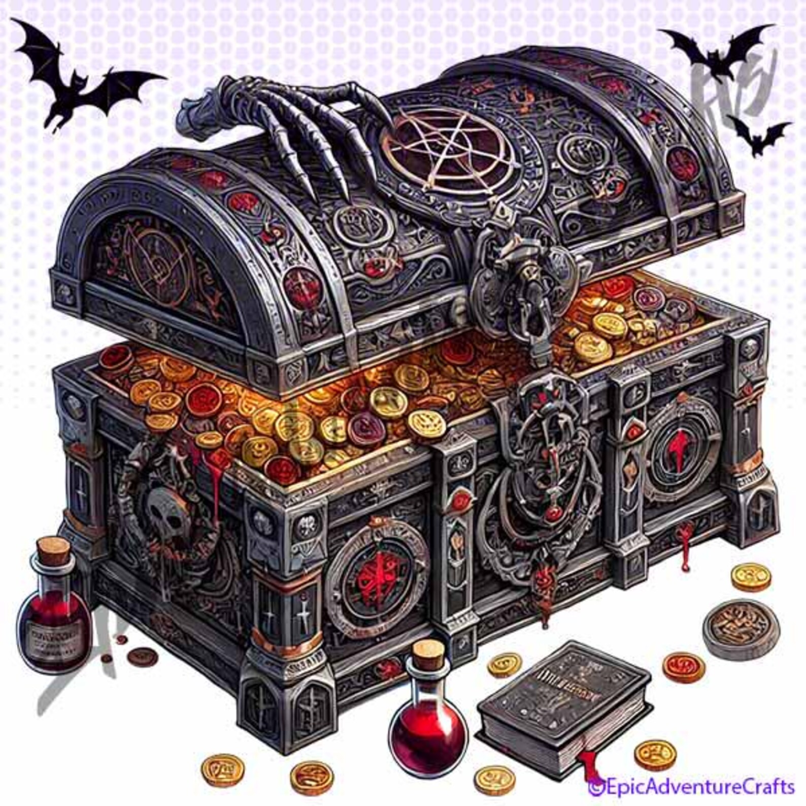 Epic Adventure Treasure Chests PNG Set for Imaginative Play | Perfect ...