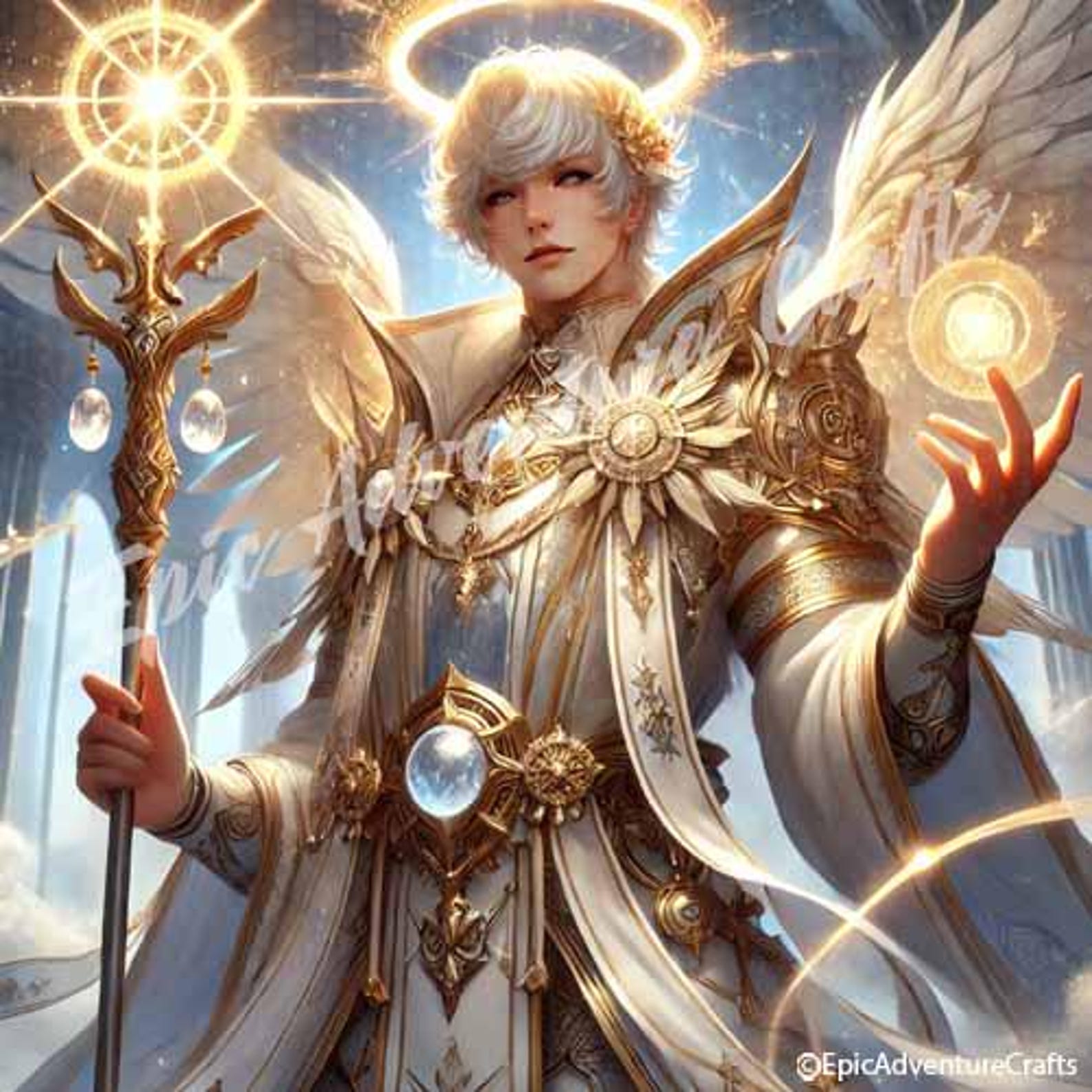 Magical Guardian Character Portraits Storytelling PNG Set for ...