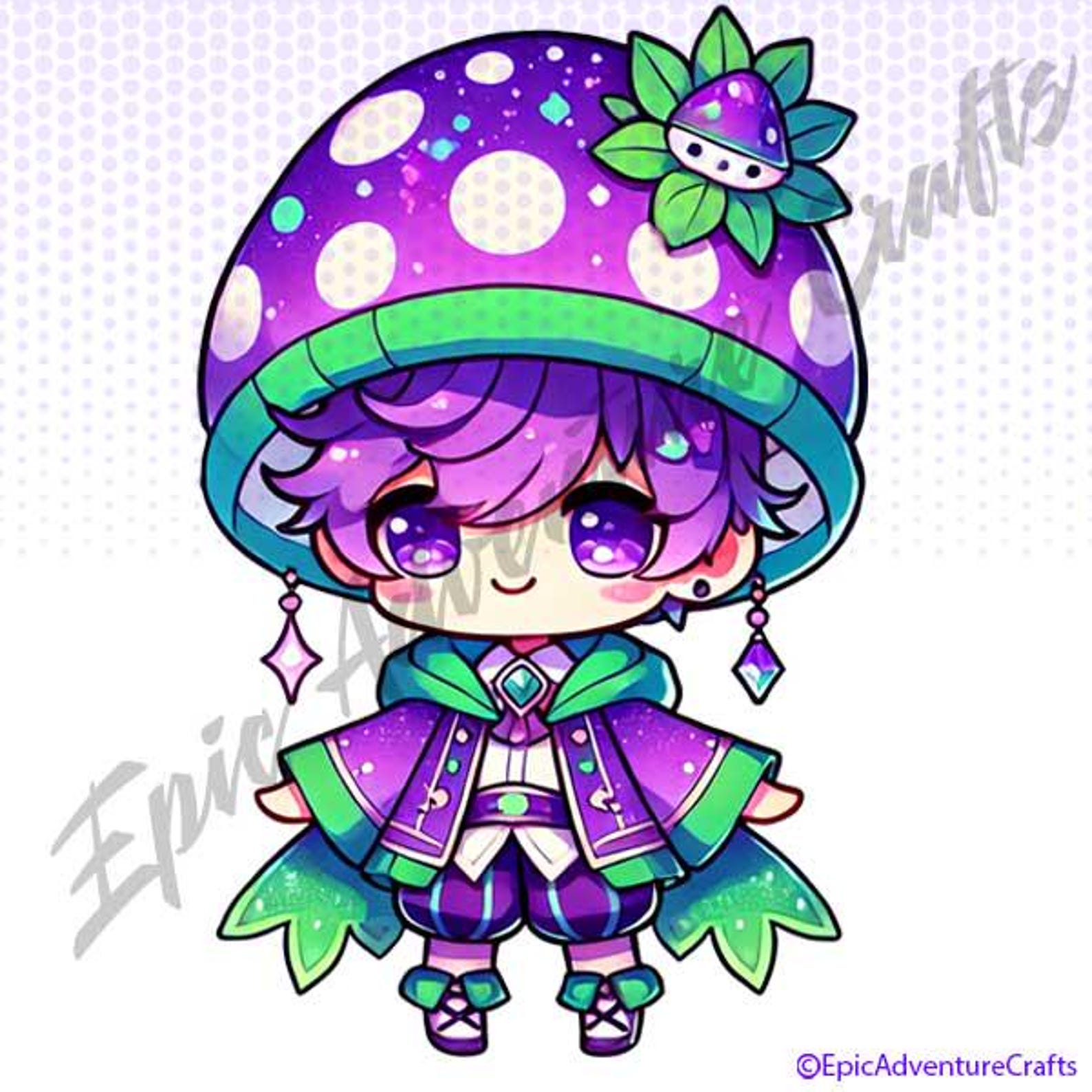 Enchanted Forest Fantasy Characters PNG Set | Mushkin Minis for ...