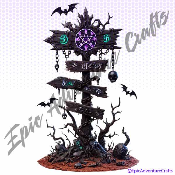 Epic Adventure Fantasy Signposts PNG Set for Imaginative Play | Perfect ...