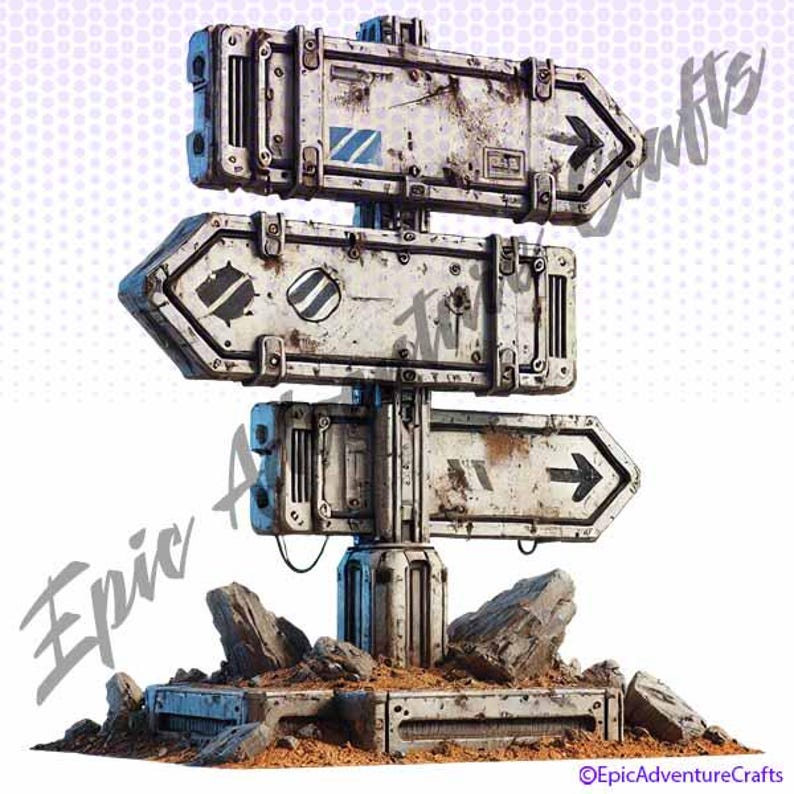 Epic Adventure Fantasy Signposts PNG Set for Imaginative Play | Perfect ...