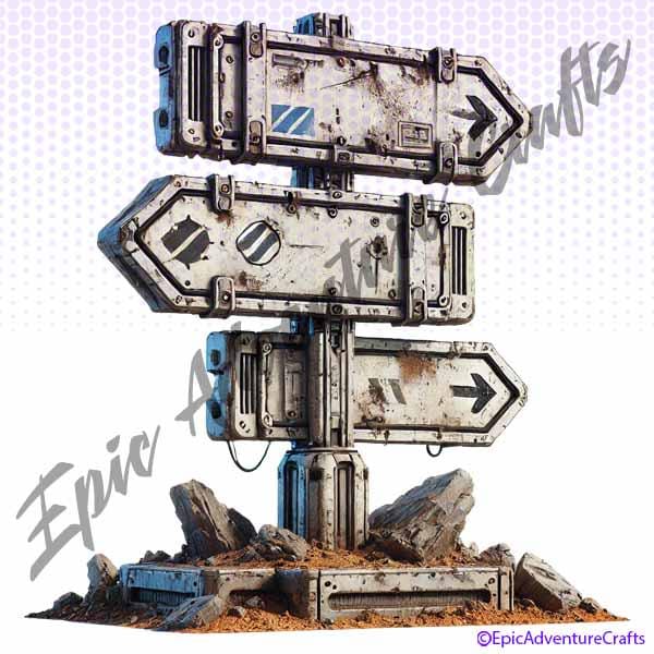 Epic Adventure Fantasy Signposts PNG Set for Imaginative Play | Perfect ...