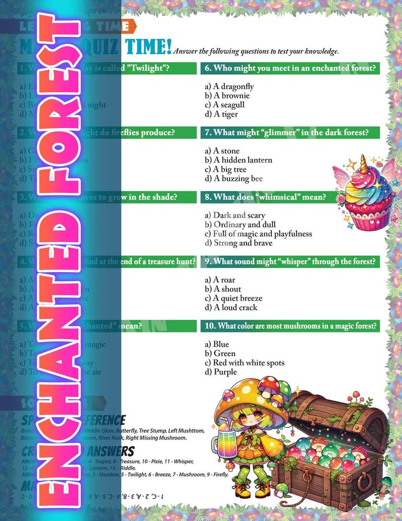 Enchanted Forest Activities! 12 Pages of Fun & Engaging Magical ...