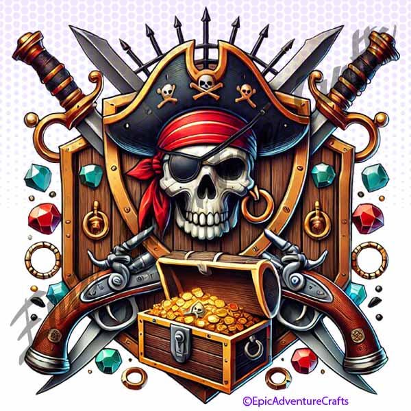 Pirate Adventure Faction Emblems PNG Set for Imaginative Play | Perfect ...