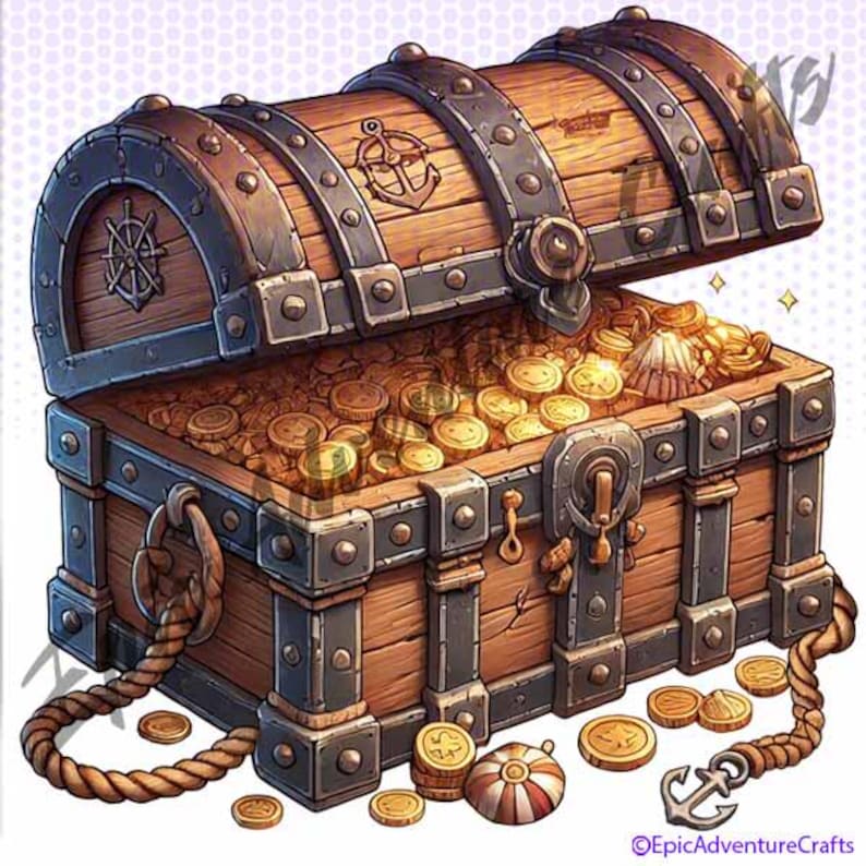 Epic Adventure Treasure Chests PNG Set for Imaginative Play | Perfect ...