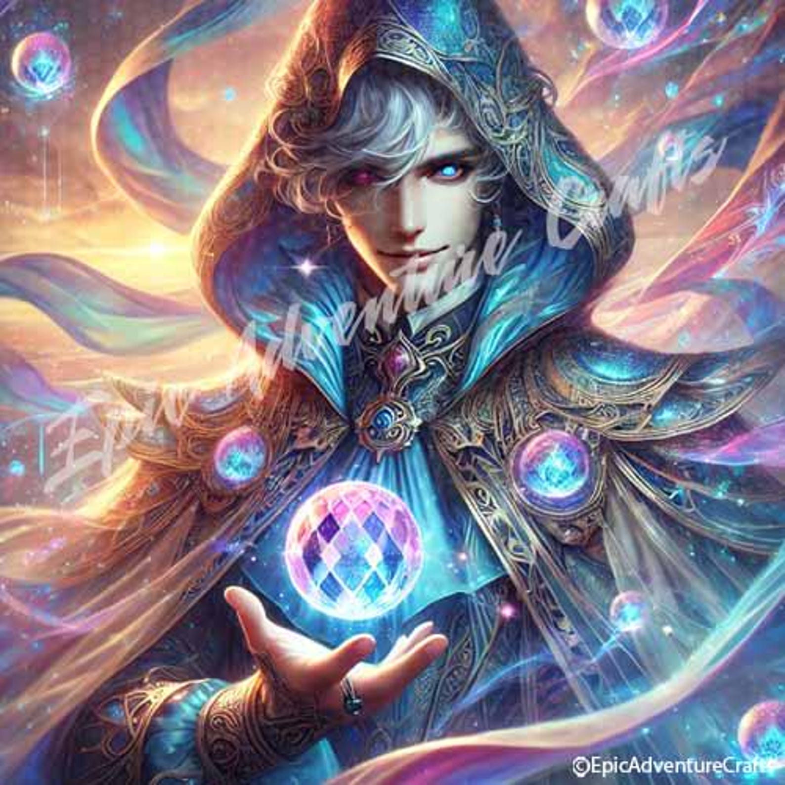 Magical Guardian Character Portraits Storytelling PNG Set for ...