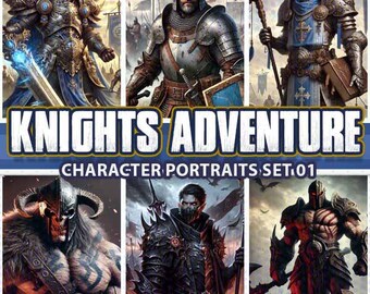 Magical Guardian Character Portraits Storytelling PNG Set for ...