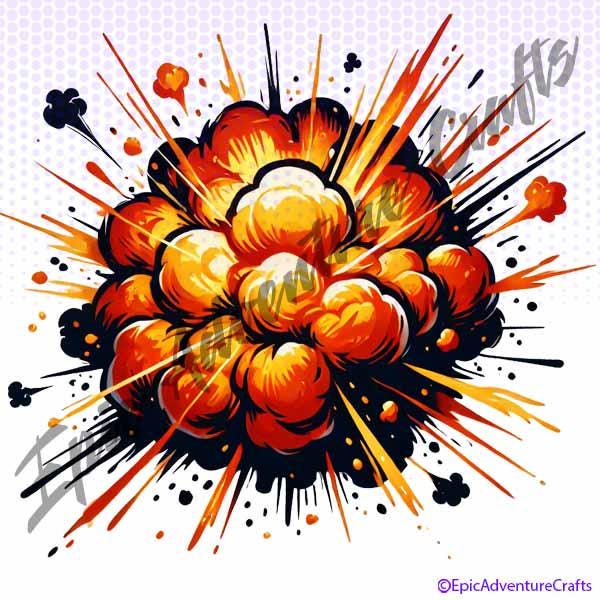Epic Adventure Explosions PNG Set for Imaginative Play | Perfect for ...