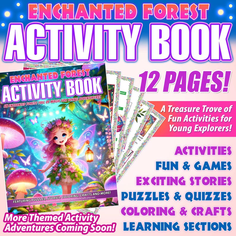 Enchanted Forest Activities! 12 Pages of Fun & Engaging Magical ...