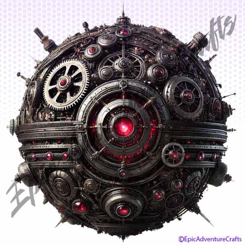 Epic Adventure Steampunk Planets PNG Set for Imaginative Play | Perfect ...