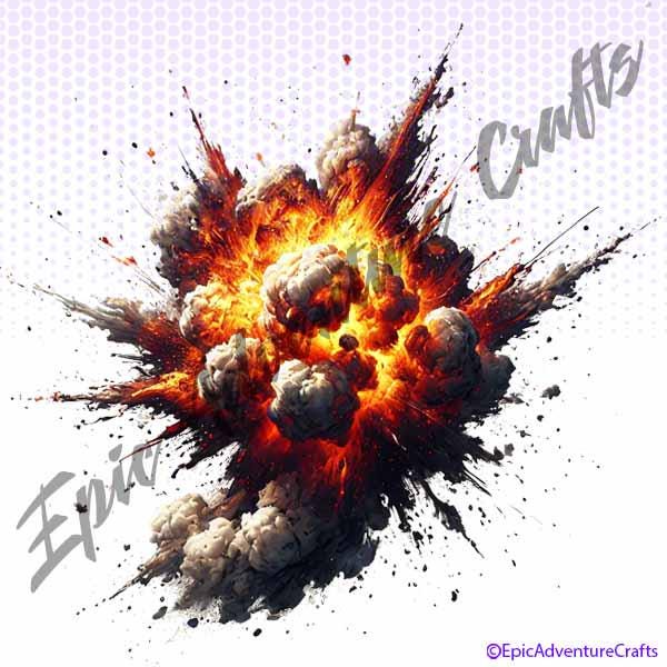 Epic Adventure Explosions PNG Set for Imaginative Play | Perfect for ...