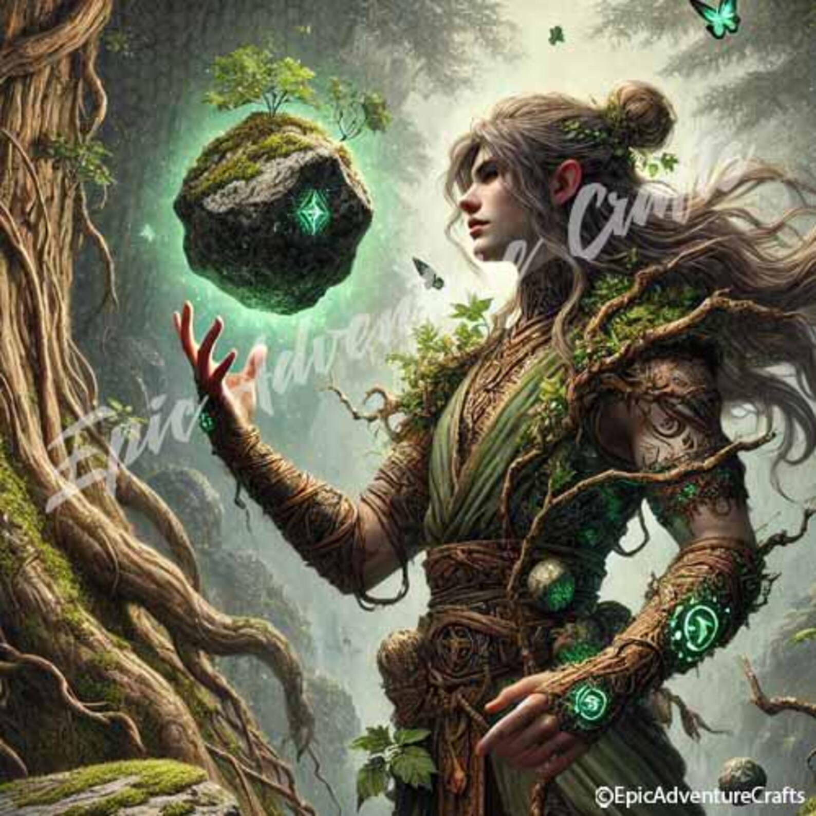 Magical Guardian Character Portraits Storytelling PNG Set for ...