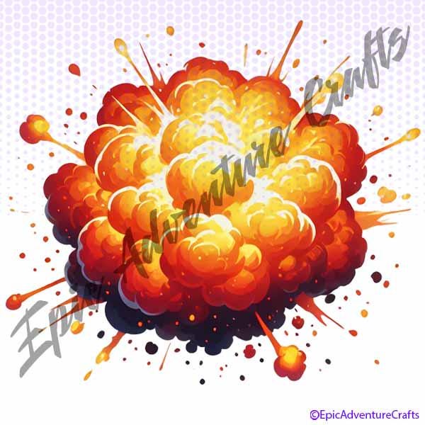 Epic Adventure Explosions PNG Set for Imaginative Play | Perfect for ...