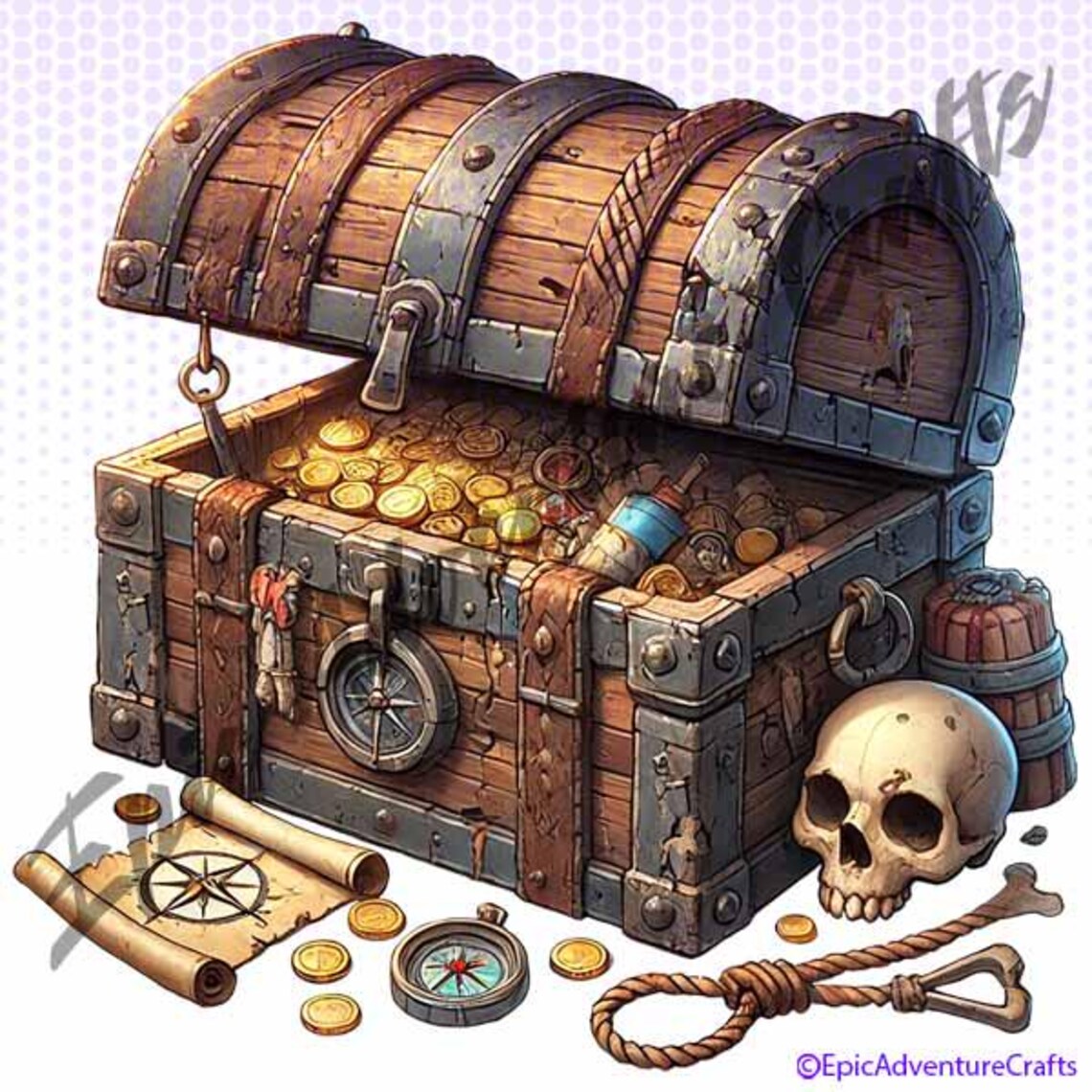 Epic Adventure Treasure Chests PNG Set for Imaginative Play | Perfect ...