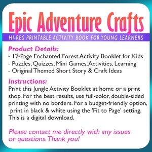 Enchanted Forest Activities! 12 Pages of Fun & Engaging Magical ...