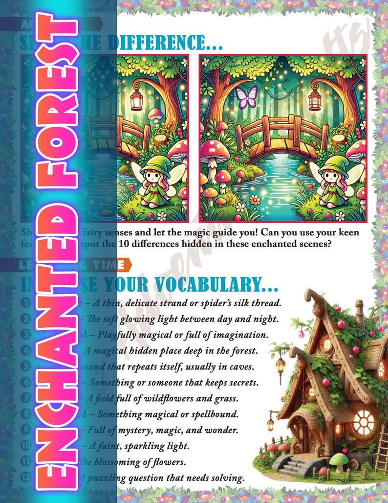 Enchanted Forest Activities! 12 Pages of Fun & Engaging Magical ...