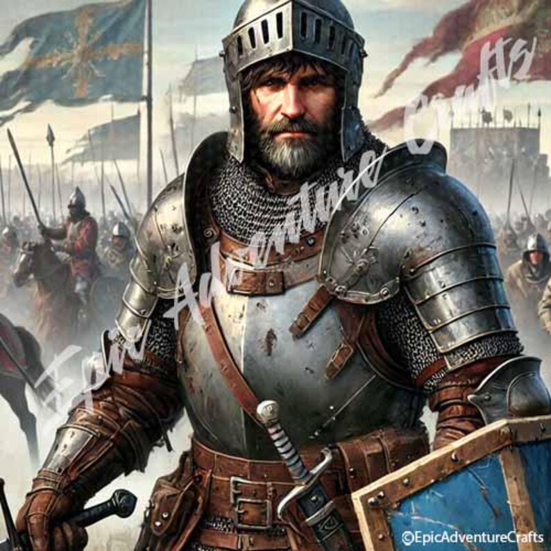 Knights Adventure Character Portraits Storytelling PNG Set for ...