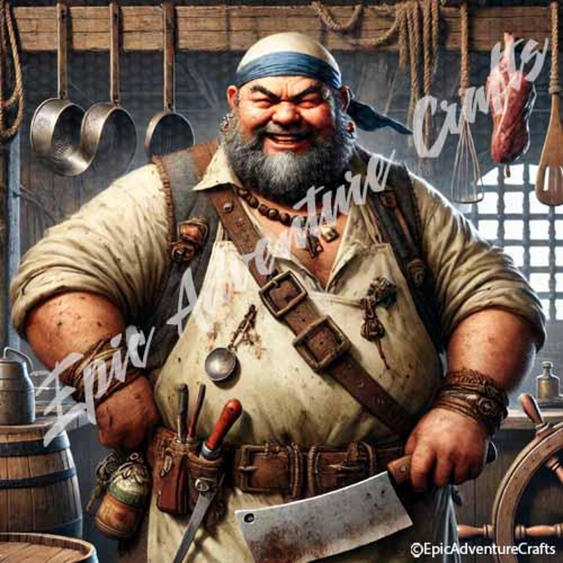 Pirate Adventure Character Portraits PNG Set for Imaginative Play ...