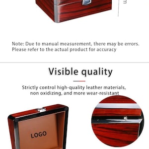 Elegant Custom Logo Watch Box - PU Leather Gift Packaging for Watches ...