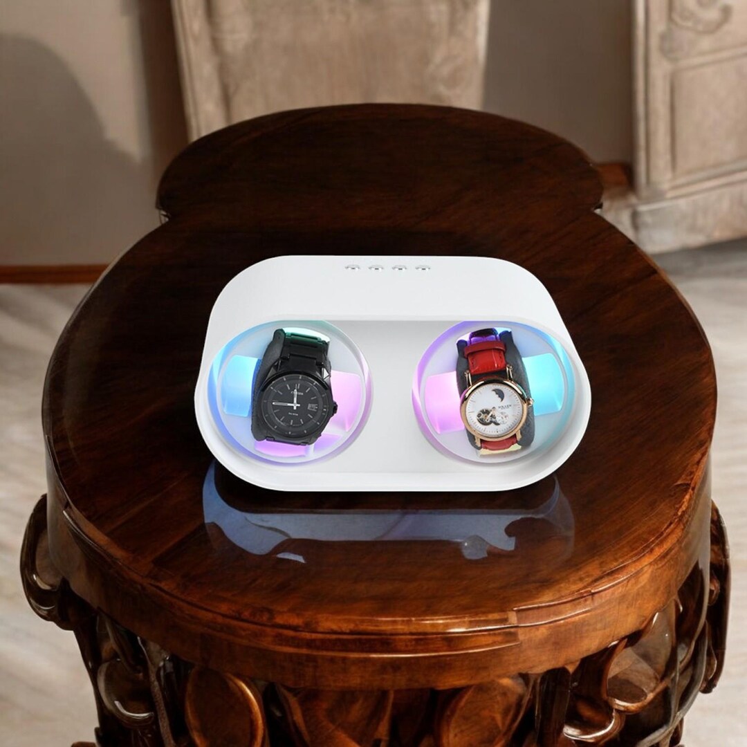 Rechargeable Automatic Watch Winder – Rotating Display & Organizer for ...
