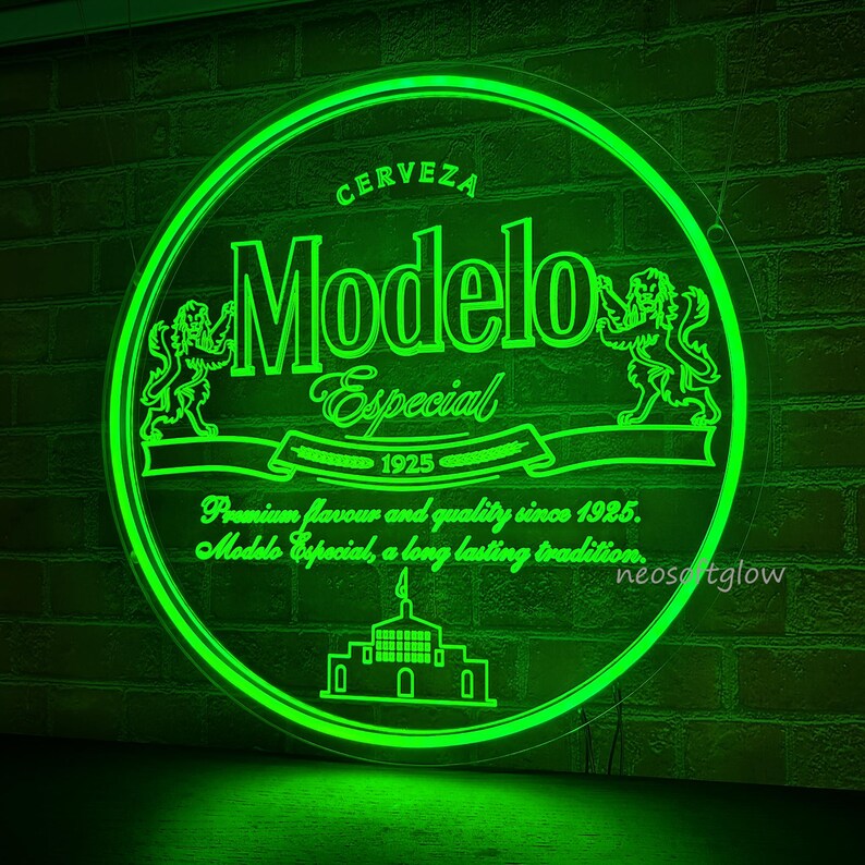 Custom Modelo Especial Neon Sign - Personalized Beer Bar Light for Man ...