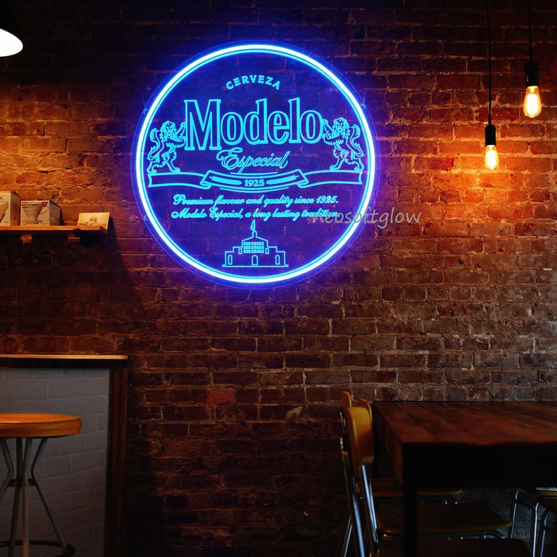 Custom Modelo Especial Neon Sign - Personalized Beer Bar Light for Man ...