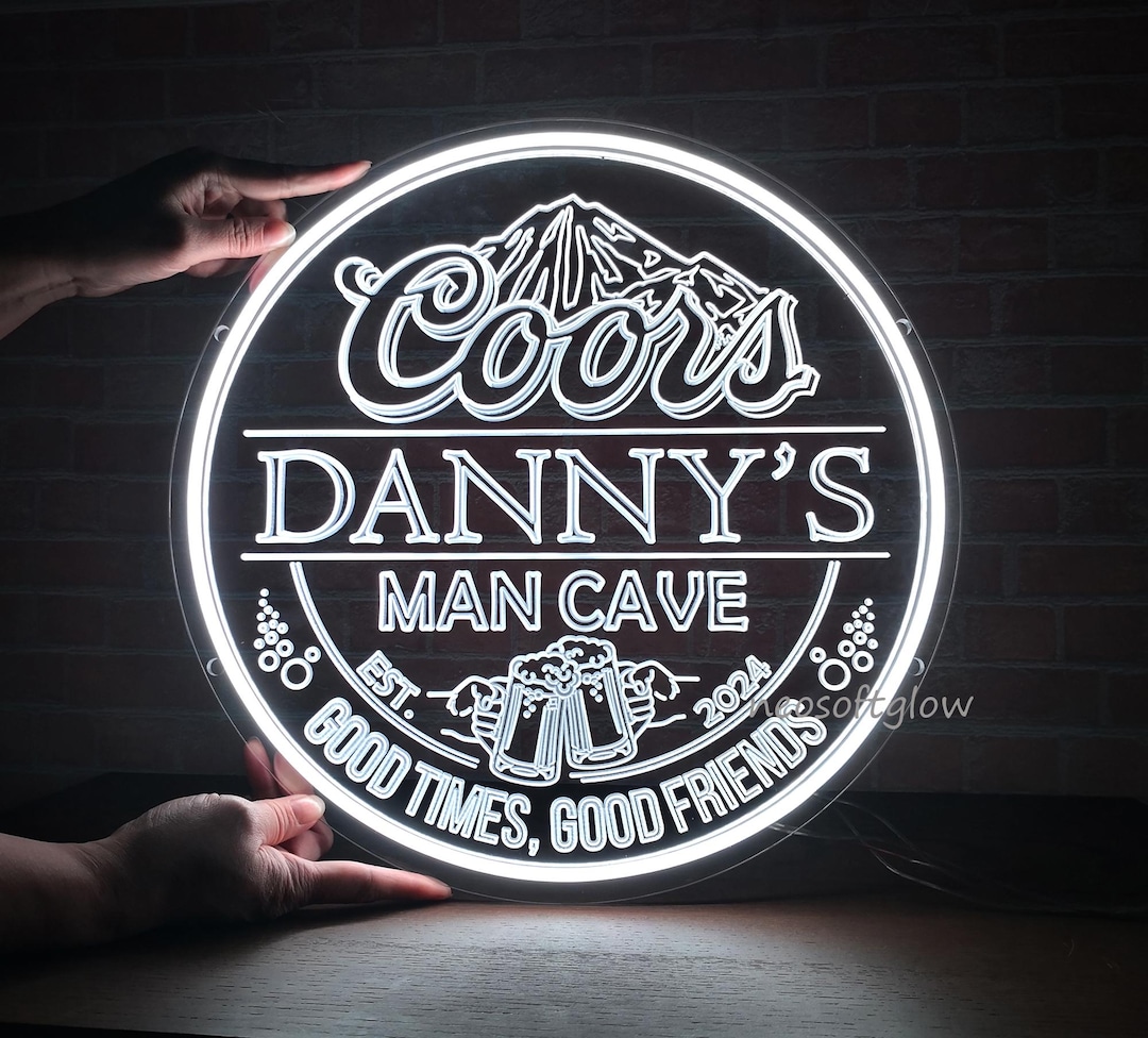 Custom Coors Light Neon Signs - Personalized Beer Bar Light With Name ...