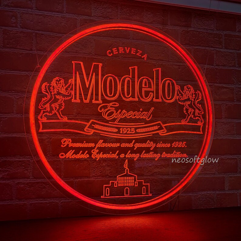 Custom Modelo Especial Neon Sign - Personalized Beer Bar Light for Man ...