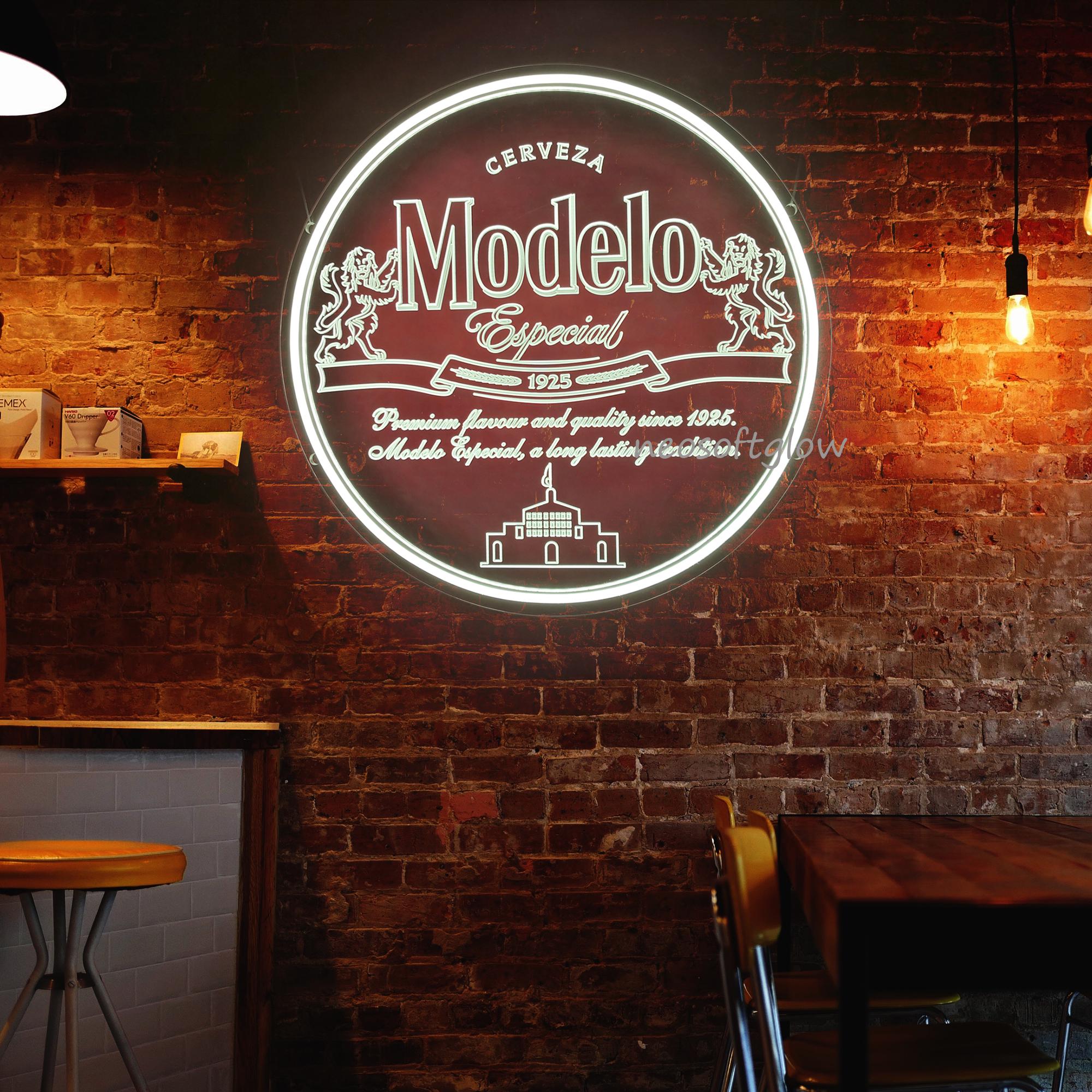 Custom Modelo Especial Neon Sign - Personalized Beer Bar Light for Man ...