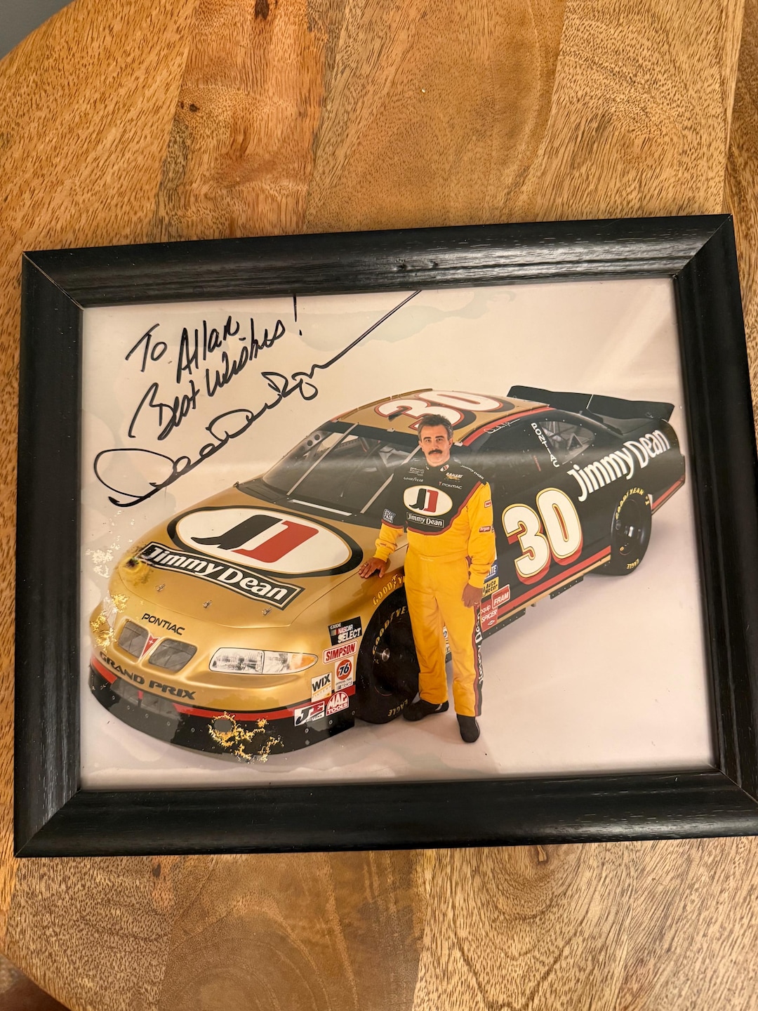 NASCAR Memorabilia for Man Cave | Dean Sicking Signed Photo - Etsy