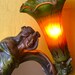 Art Nouveau Style Lamp Signed Crosa 1995. Woman and Angel With Mirror ...