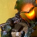Art Nouveau Style Lamp Signed Crosa 1995. Woman and Angel With Mirror ...