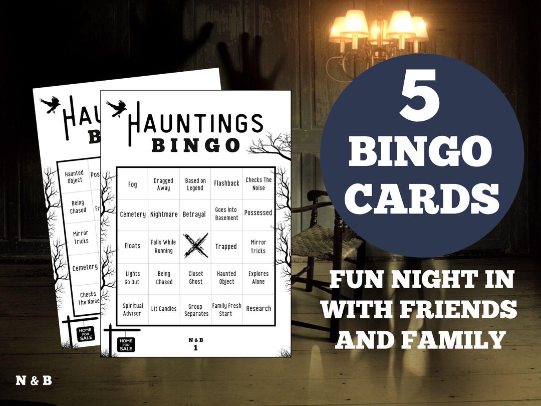 Haunting Horror Movie Bingo Cards | Printable Boards for Family Night ...