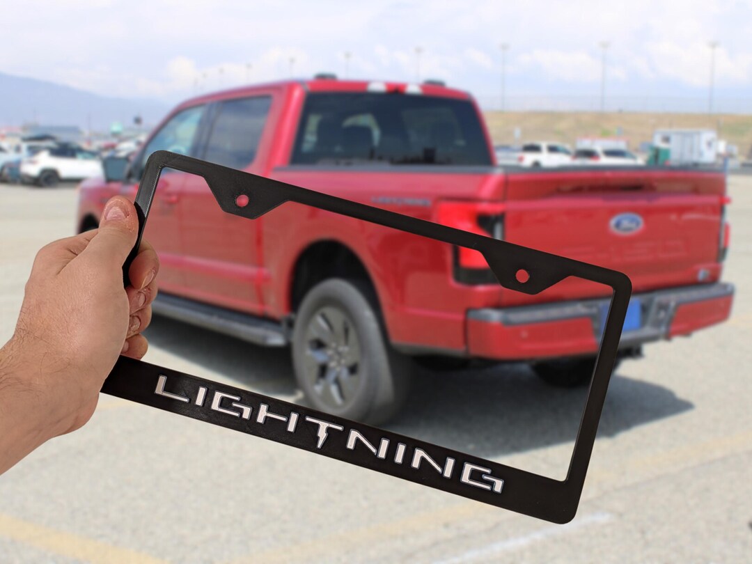 Ford F150 Lightning License Plate Frame Holder Cover - Etsy